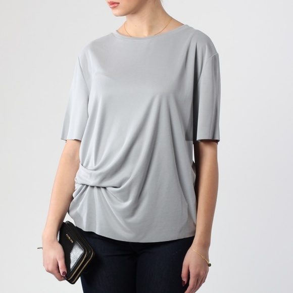 By Malene Birger | Tops | Mindado Draped Gathered Top Tee By Malene ...